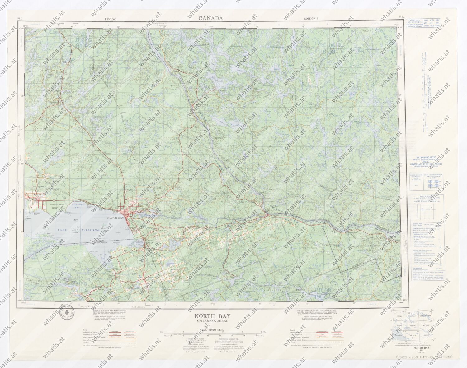 NL-17 2-3│1976│31L│North Bay│CA. Surveys and Mapping Branch│CA. A501│d ...