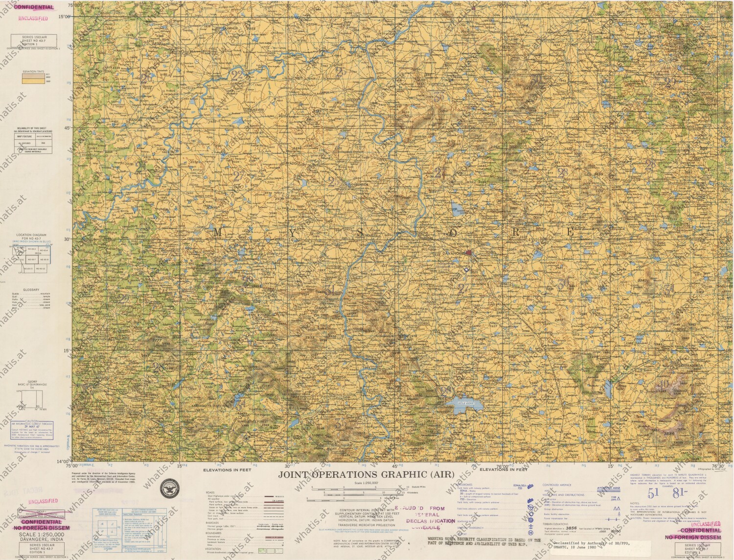 ND-43 2-3│1967│ND 43-7│Dāvangere│US. Aeronautical Chart and Information ...